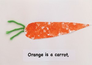 Orange is a Carrot Color Poem - Ms. Stephanie's Preschool