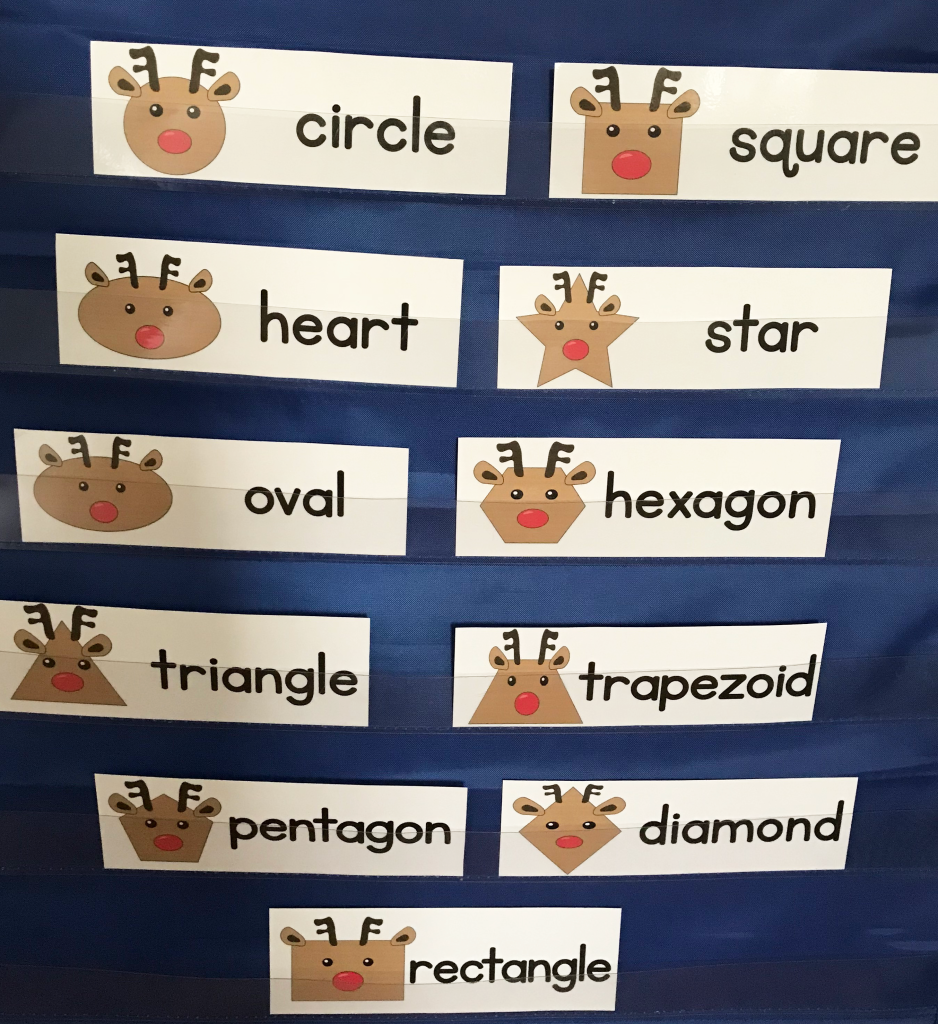 Reindeer Shape Word Wall - Ms. Stephanie's Preschool