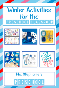 Snowflake Activities for the Preschool Classroom - Ms. Stephanie's ...