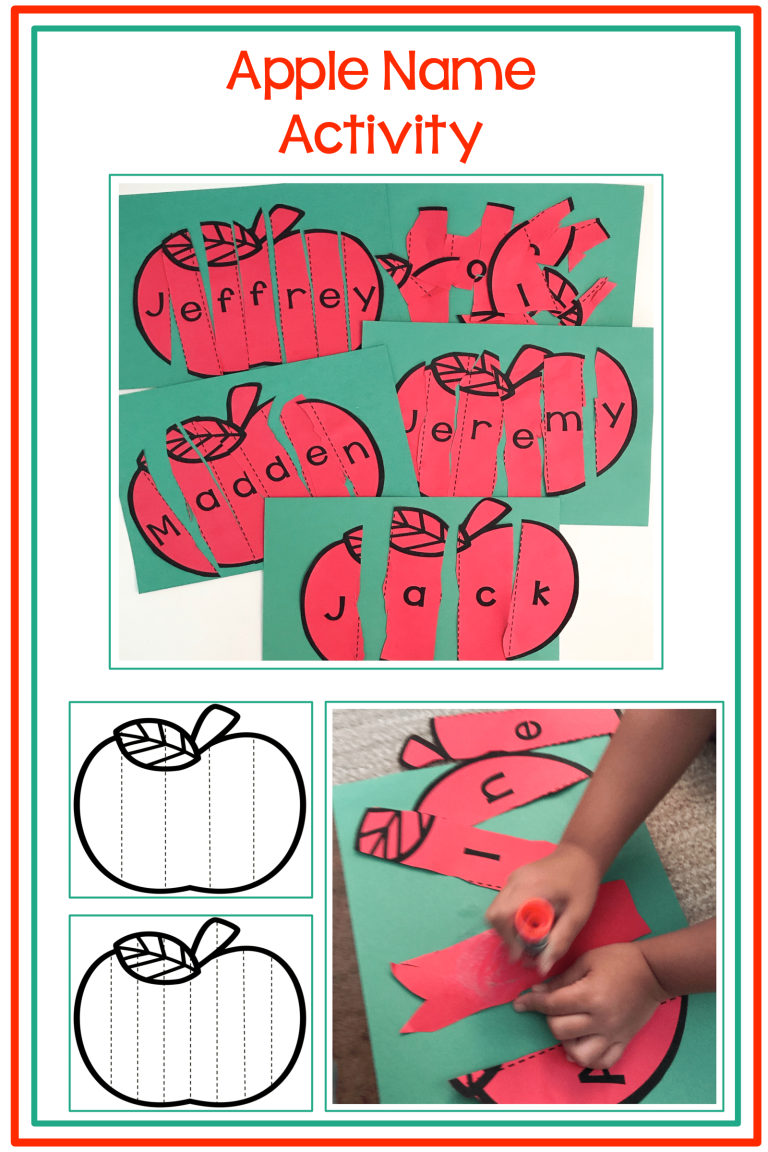 Apple Name Activity - Ms. Stephanie's Preschool