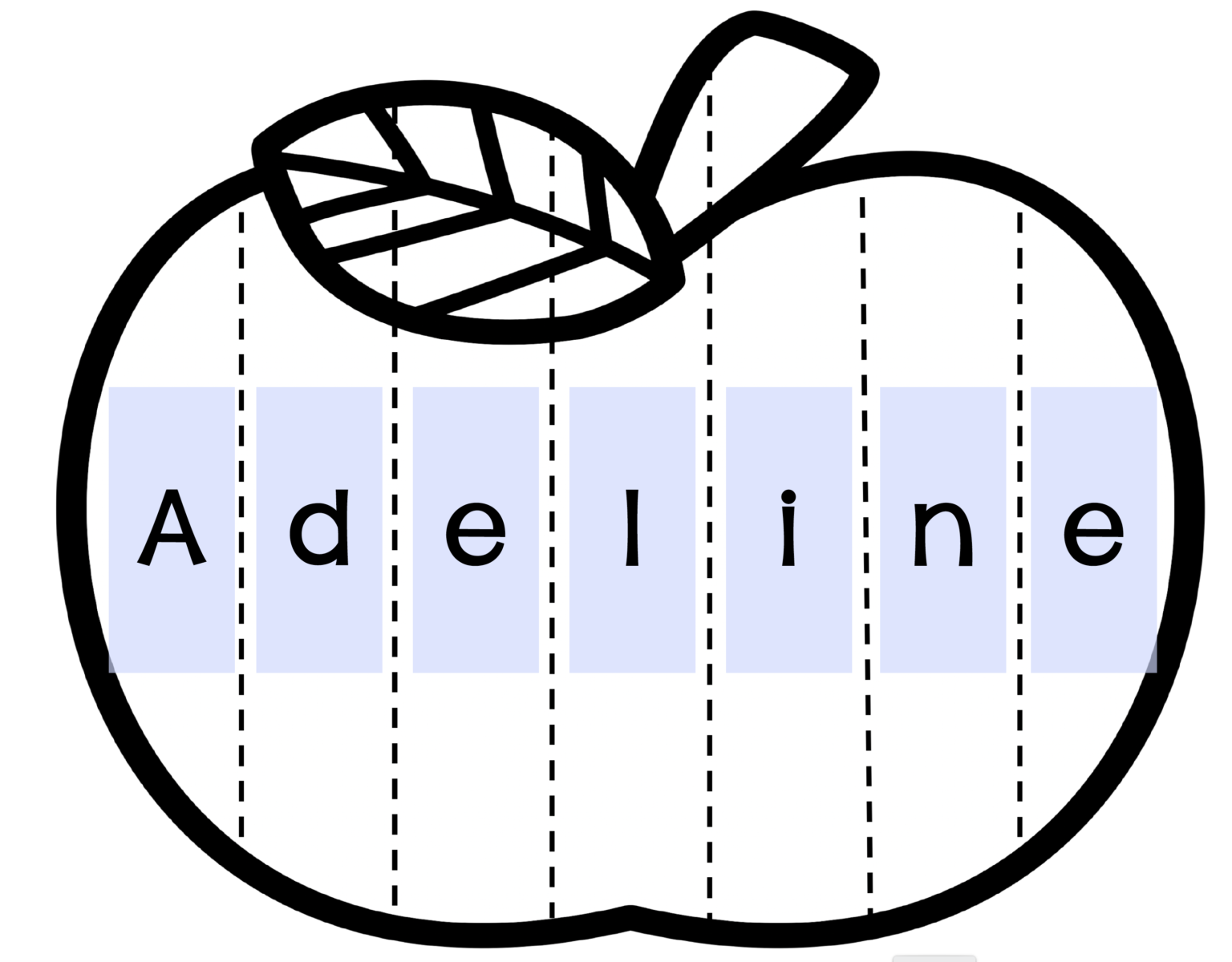 Apple Name Activity - Ms. Stephanie's Preschool