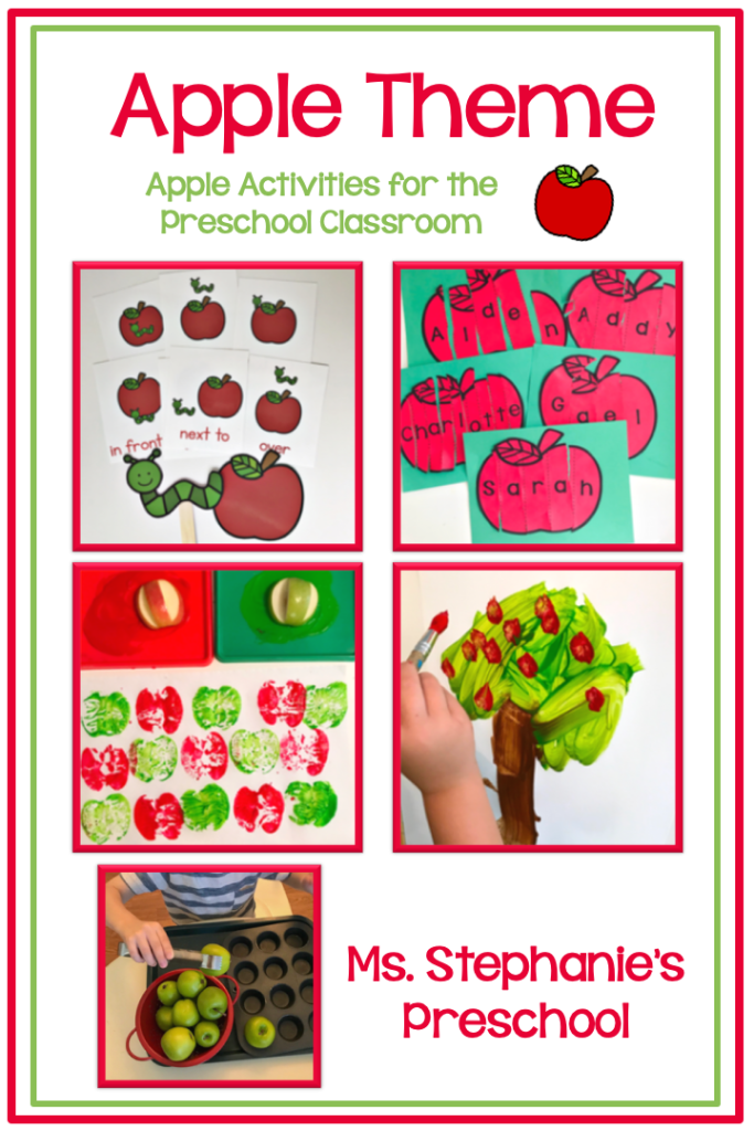 Apple Theme - Ms. Stephanie's Preschool