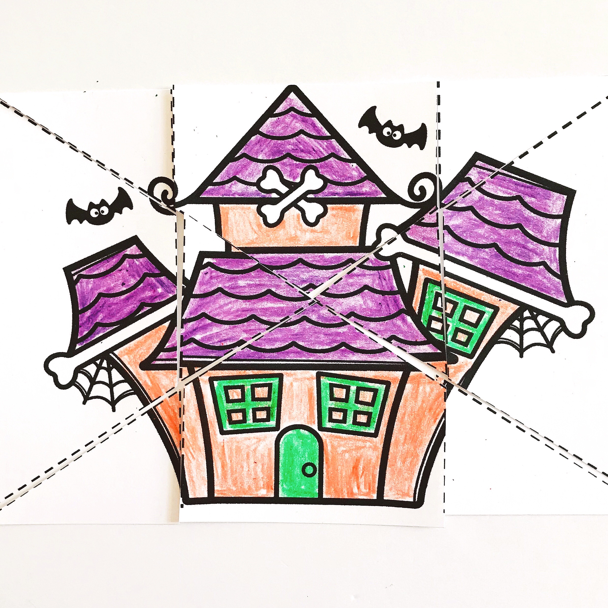 Preschool Halloween Scissor Puzzles - Ms. Stephanie's Preschool