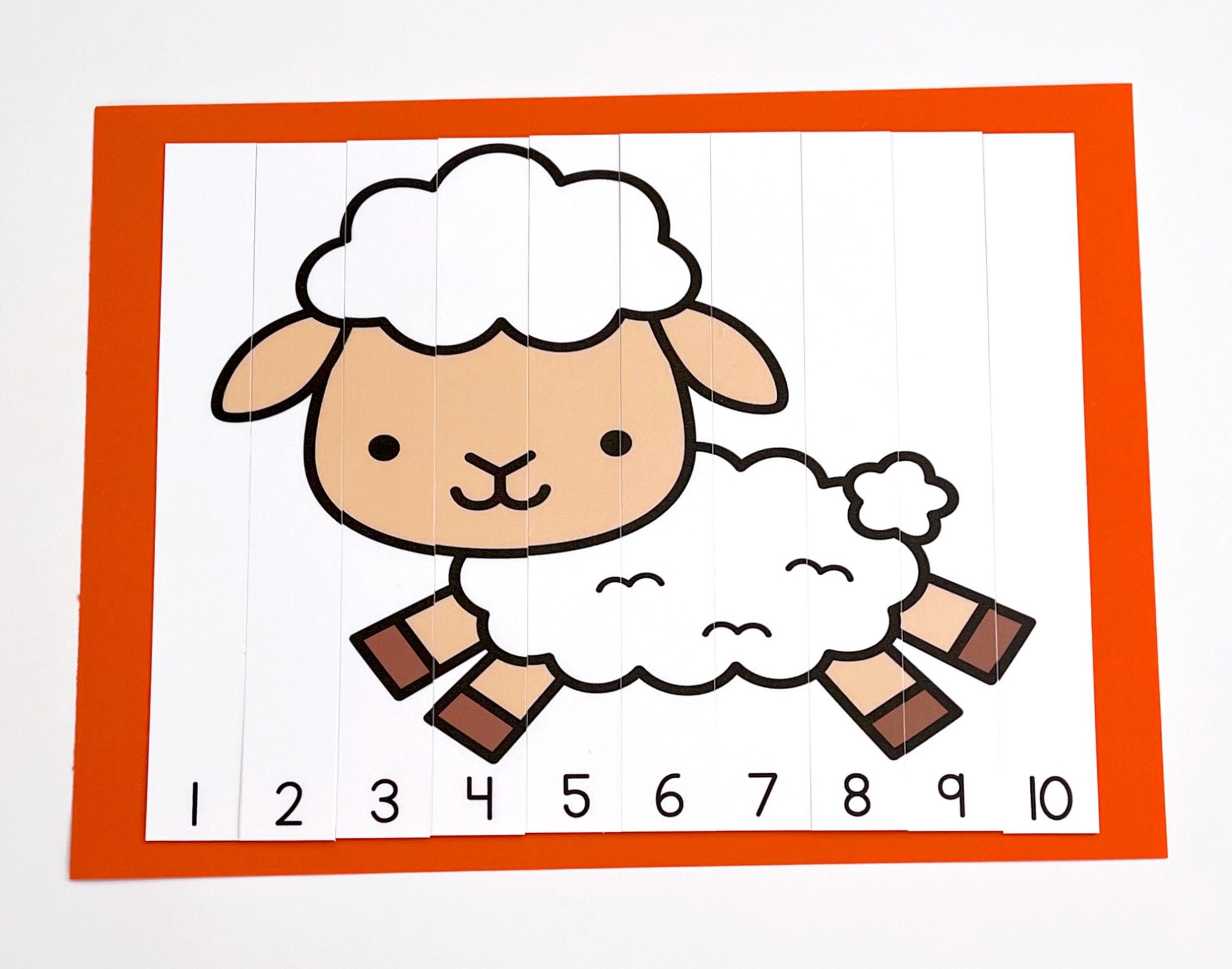 Farm Animals and Friends Number Order Puzzles - Ms. Stephanie's Preschool
