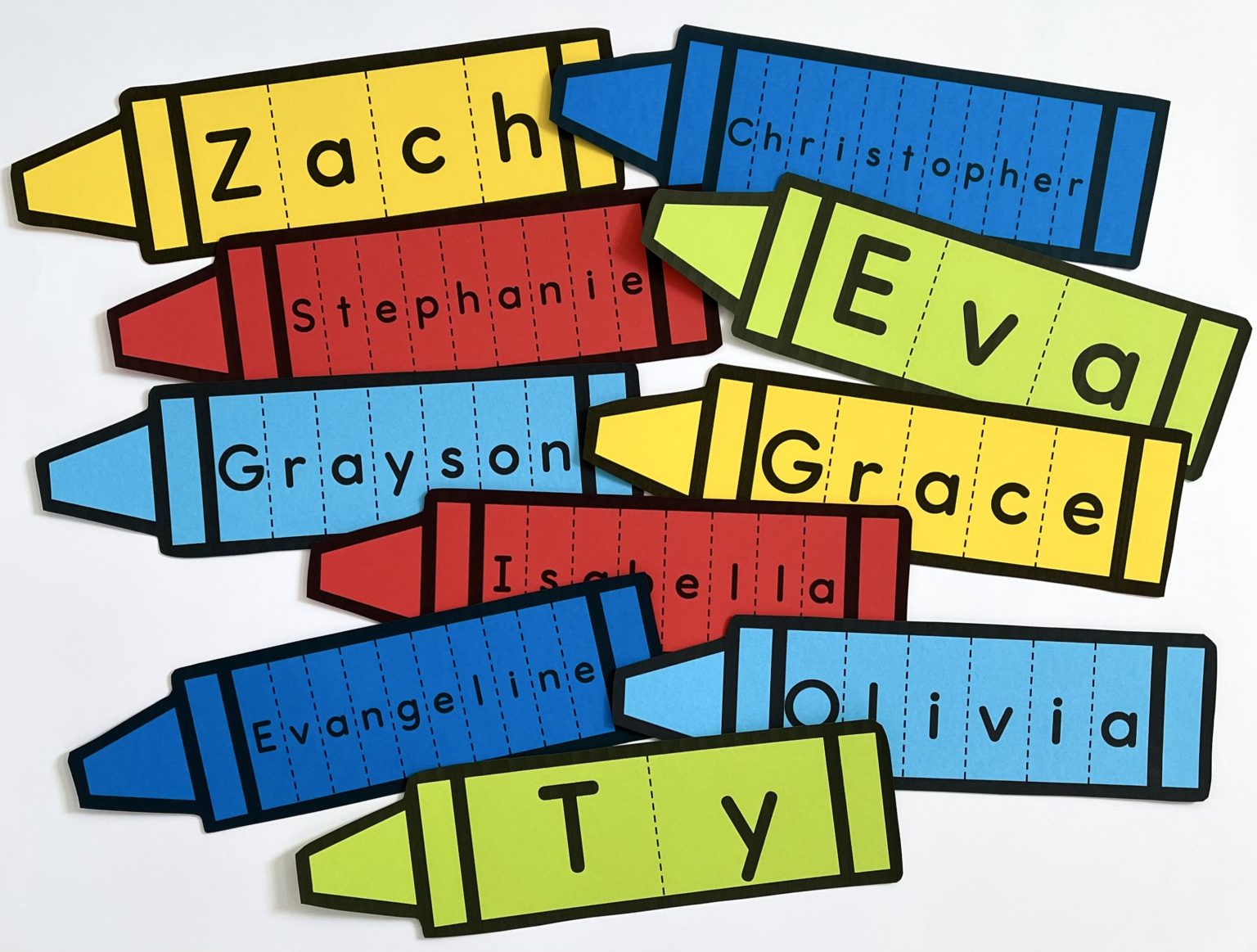 Crayon Name Craft Activity - Ms. Stephanie's Preschool