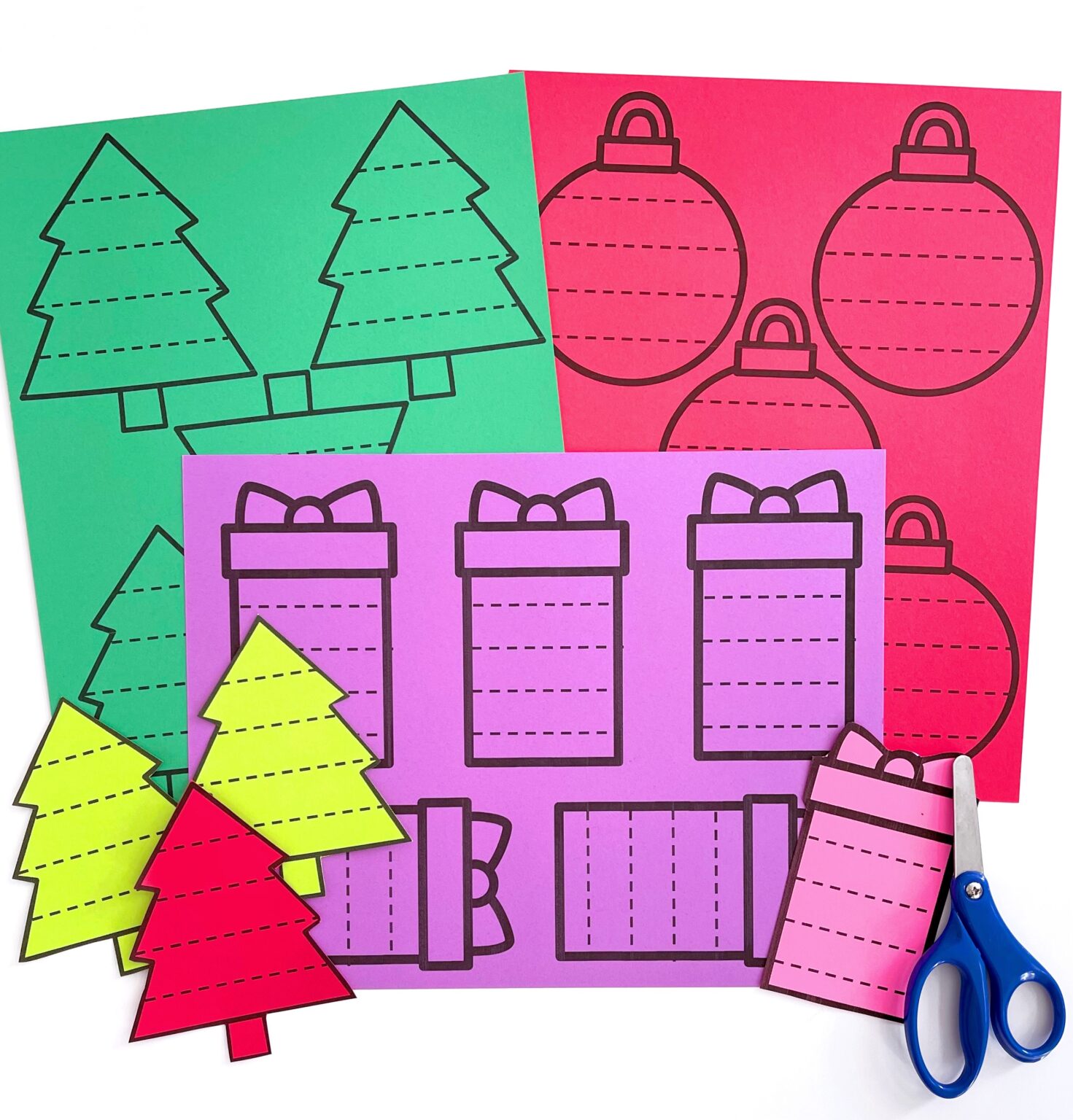 Christmas Preschool Scissor Activities - Ms. Stephanie's Preschool