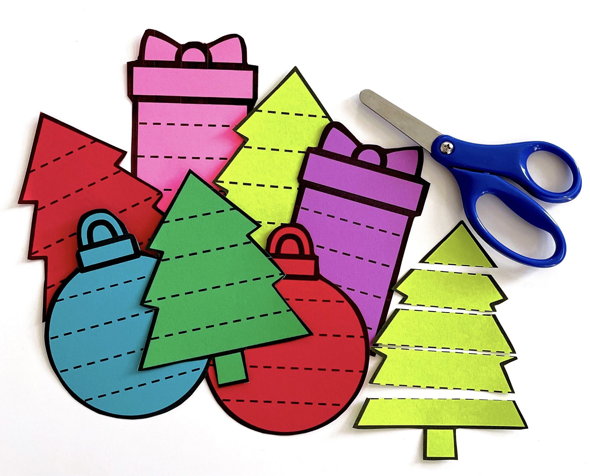 Christmas Preschool Scissor Activities - Ms. Stephanie's Preschool