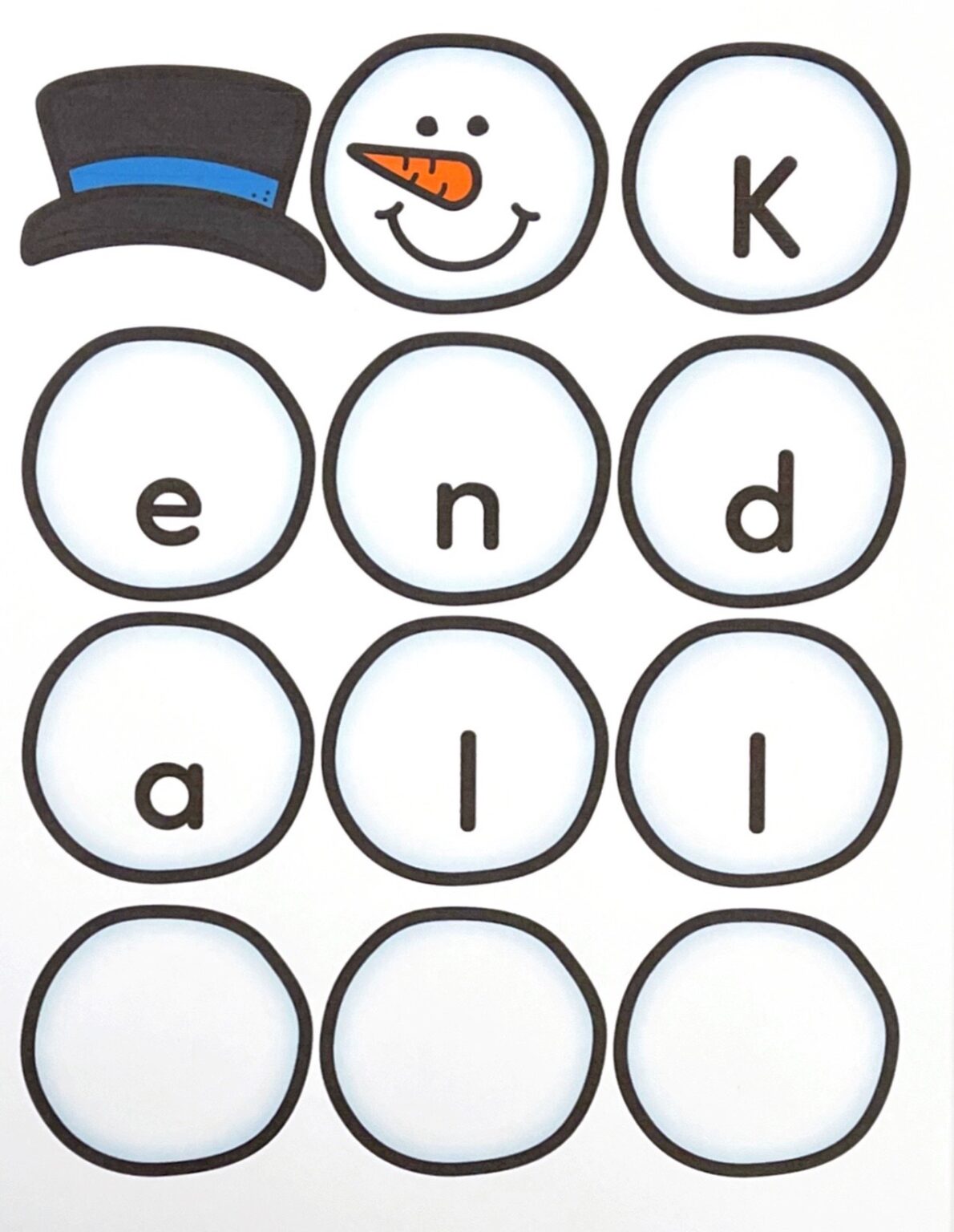 Editable Snowman Name Activity - Ms. Stephanie's Preschool