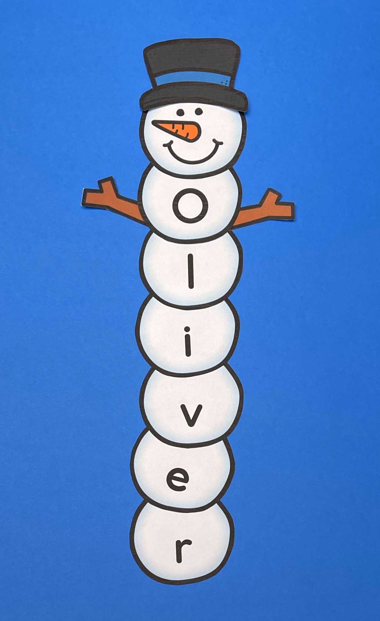 Editable Snowman Name Activity - Ms. Stephanie's Preschool
