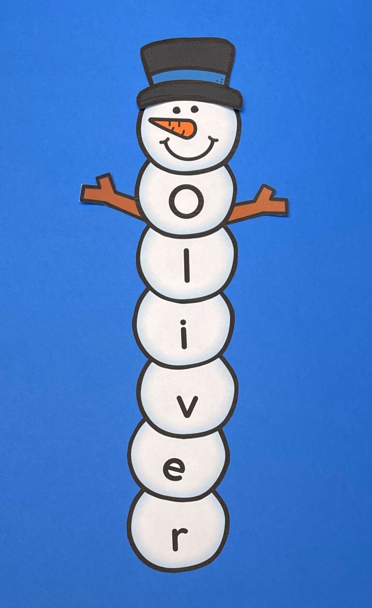 Editable Snowman Name Activity - Ms. Stephanie's Preschool