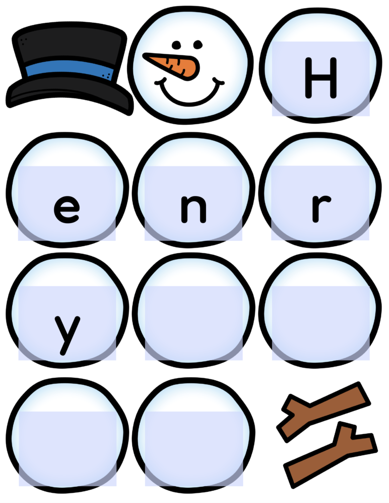Editable Snowman Name Activity - Ms. Stephanie's Preschool