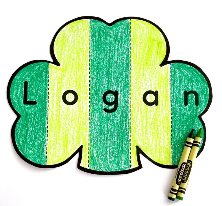 St. Patrick's Day Name Craft - Ms. Stephanie's Preschool