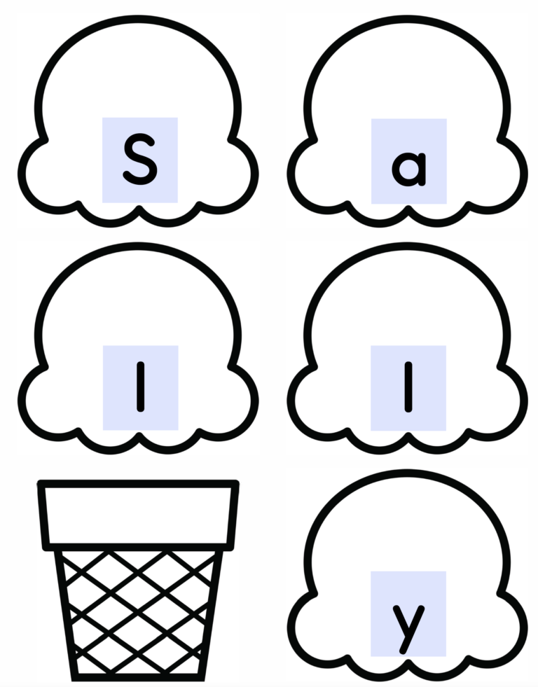 Ice Cream Name Craft Activity - Ms. Stephanie's Preschool