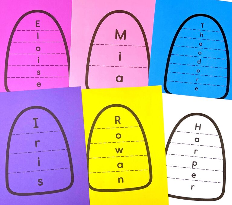 Popsicle Name and Scissor Activity - Ms. Stephanie's Preschool