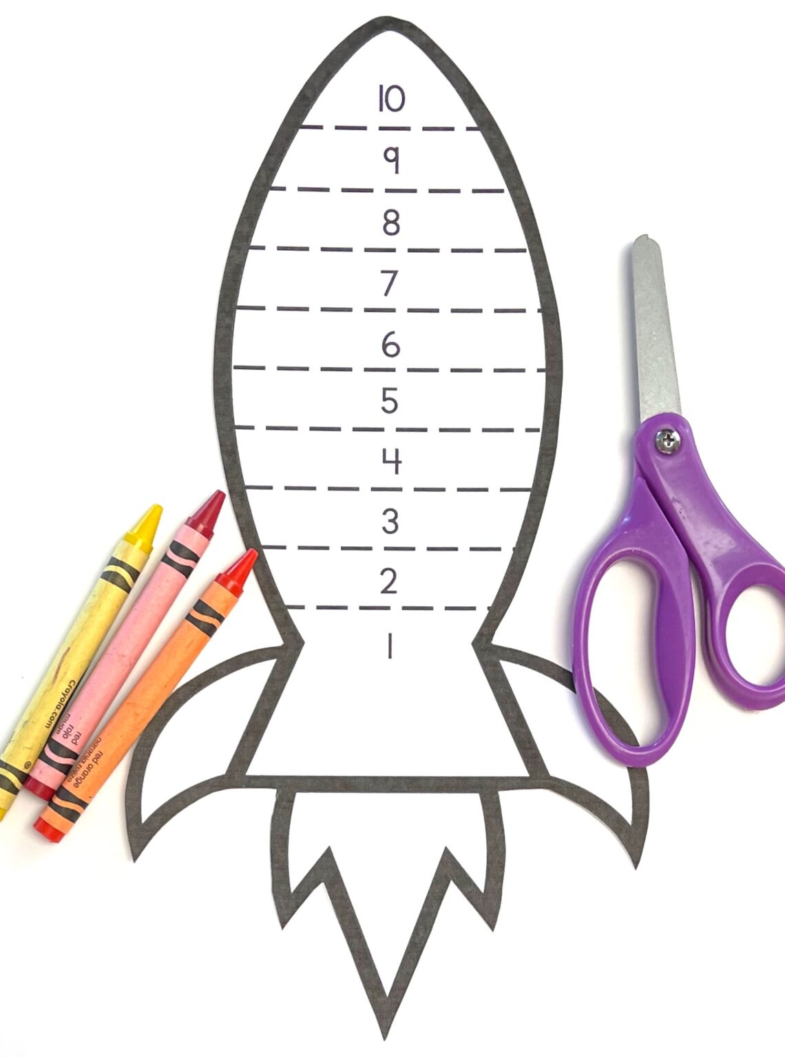 Rocket Name and Scissor Craft - Ms. Stephanie's Preschool
