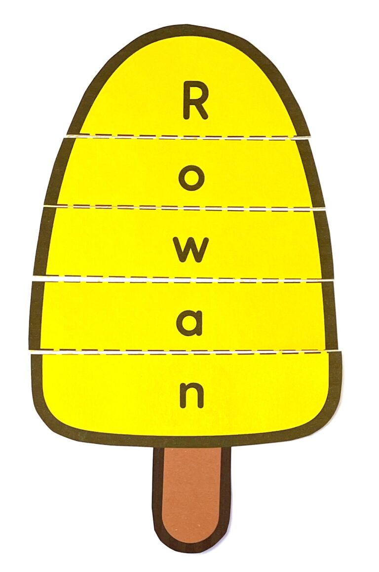 Popsicle Name and Scissor Activity - Ms. Stephanie's Preschool
