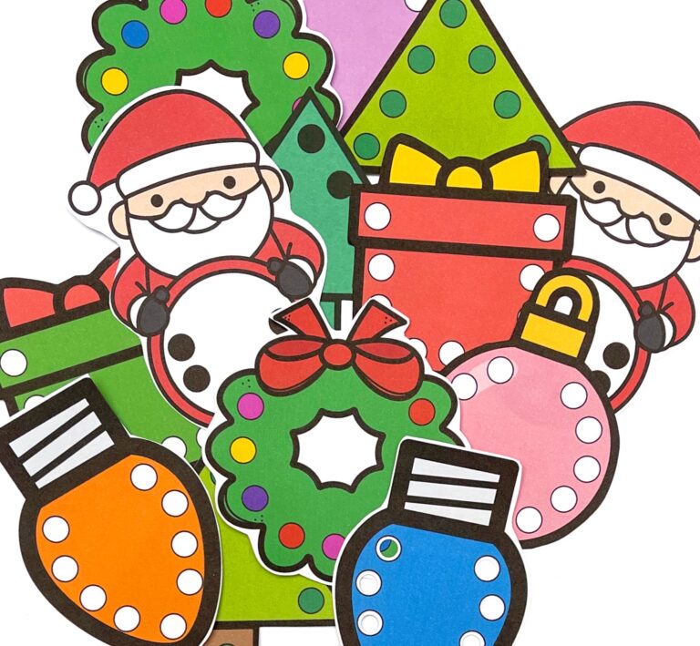 Christmas Hole Punch Activity - Ms. Stephanie's Preschool