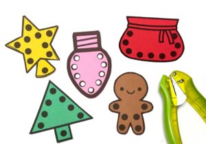 Christmas Hole Punch Activity - Ms. Stephanie's Preschool