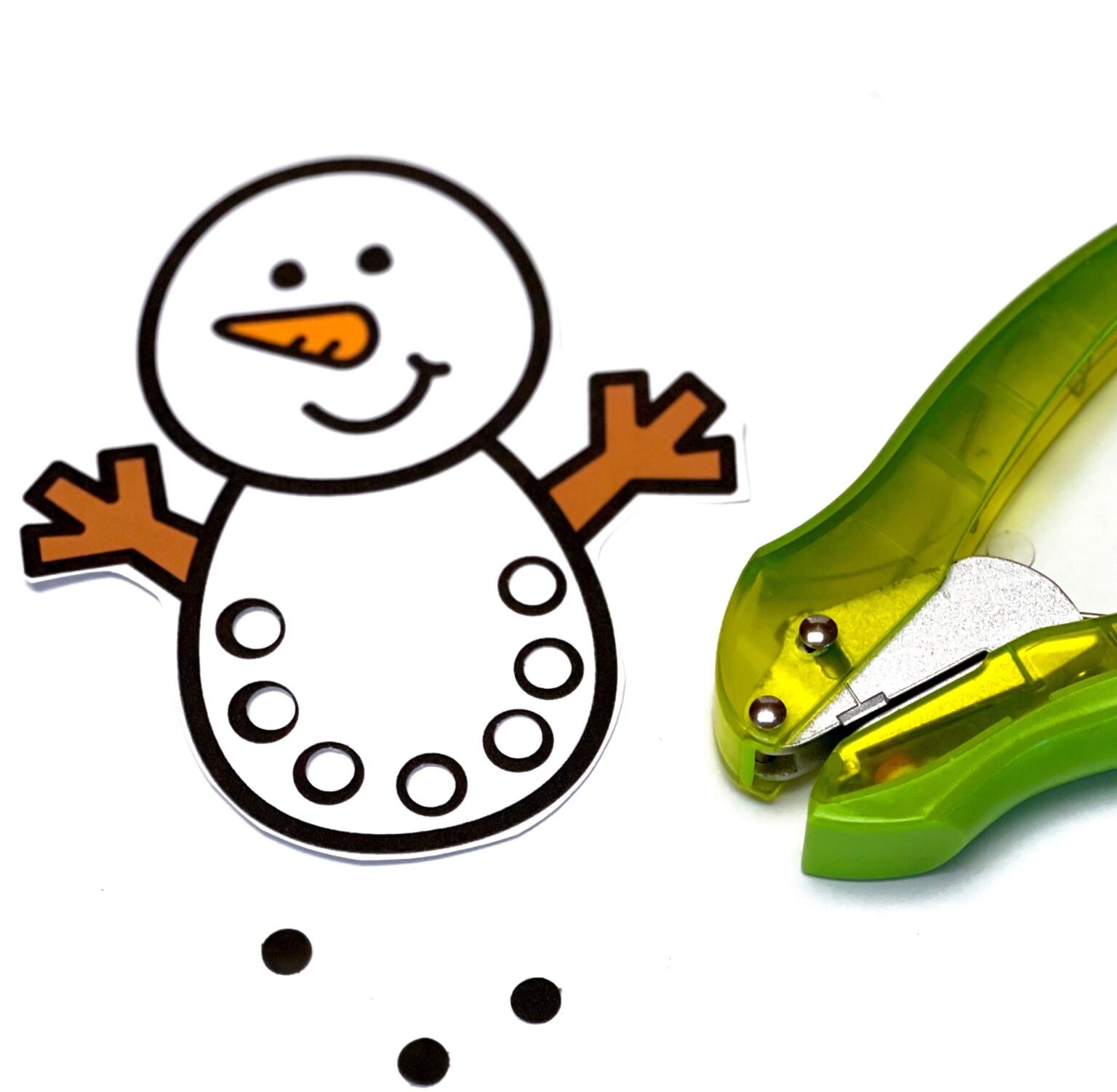 Winter Hole Punch Activity - Ms. Stephanie's Preschool