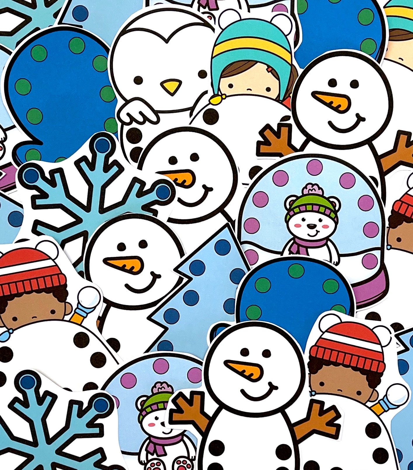 Winter Hole Punch Activity - Ms. Stephanie's Preschool