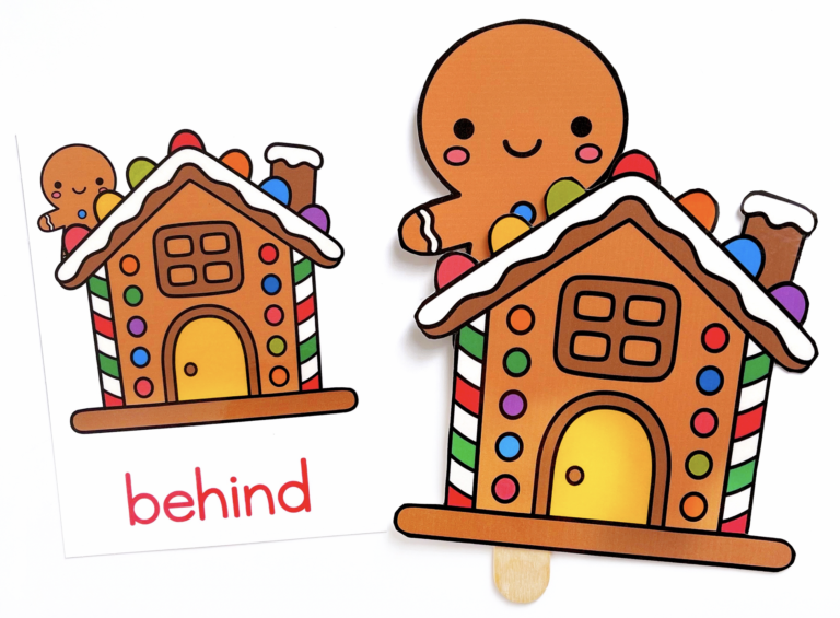 Gingerbread Boy and House Preposition Activity - Ms. Stephanie's Preschool