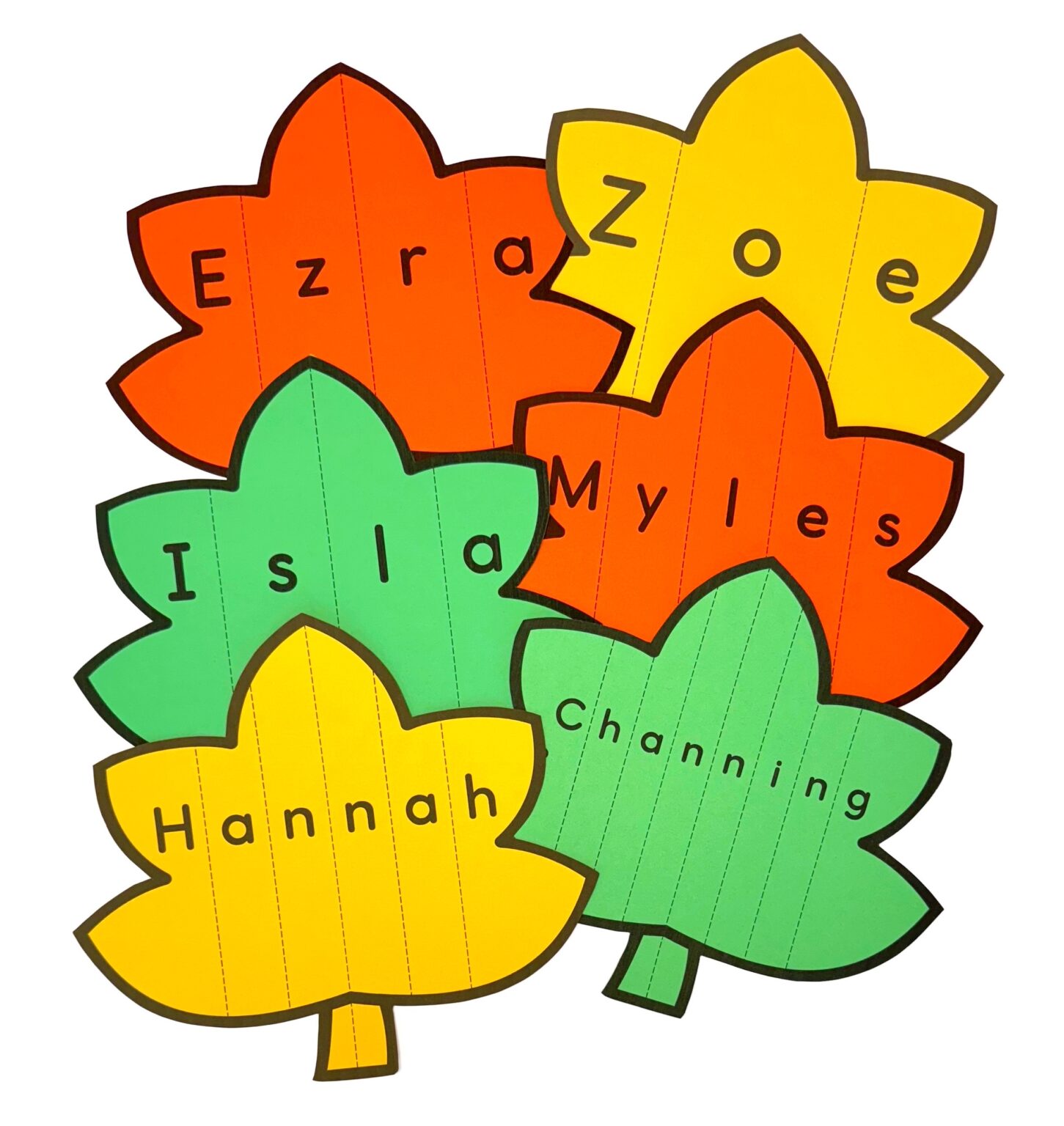 Fall Leaf Name and Scissor Activity - Ms. Stephanie's Preschool