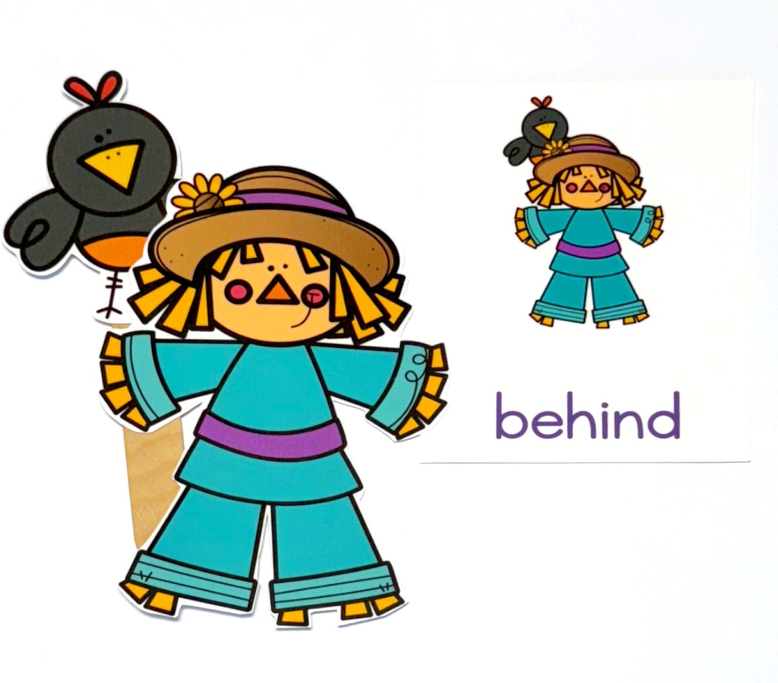 Scarecrow and Crow Preposition Activity - Ms. Stephanie's Preschool