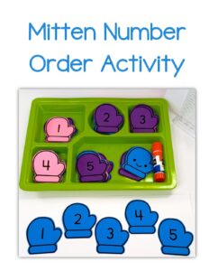 Mitten Number Order Activity - Ms. Stephanie's Preschool