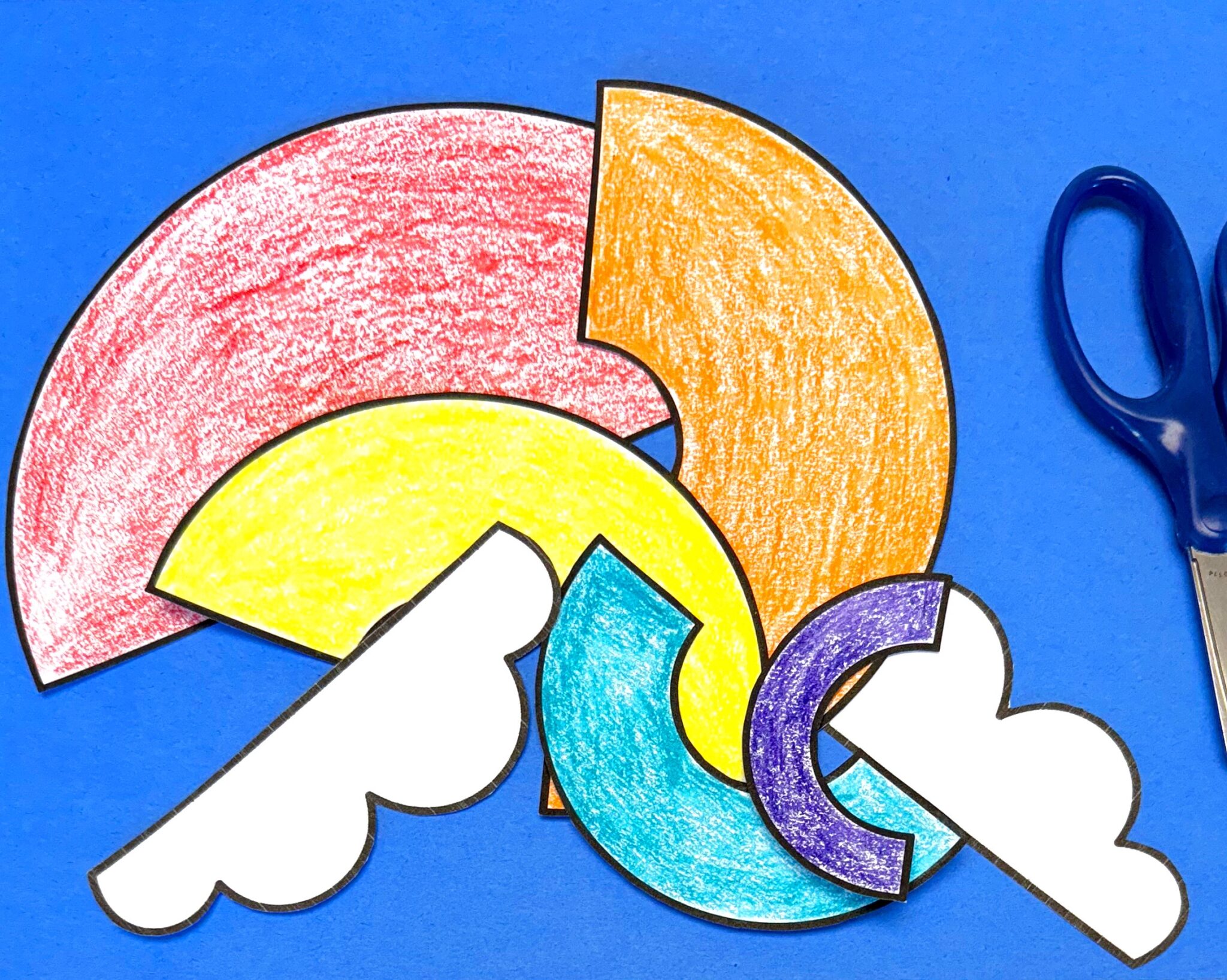 Preschool Rainbow Craft cut out - Ms. Stephanie's Preschool