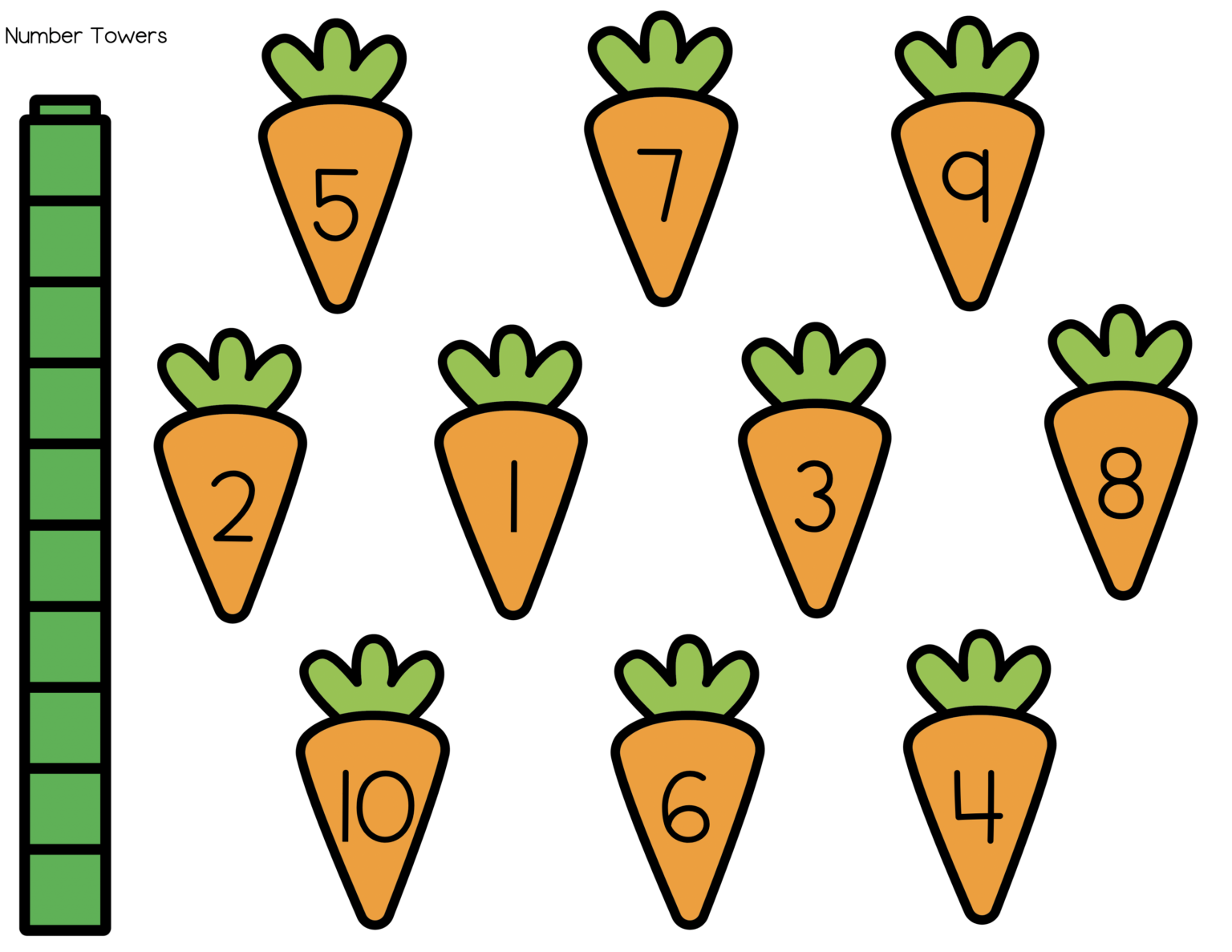 Easter Math Mat Towers - Ms. Stephanie's Preschool