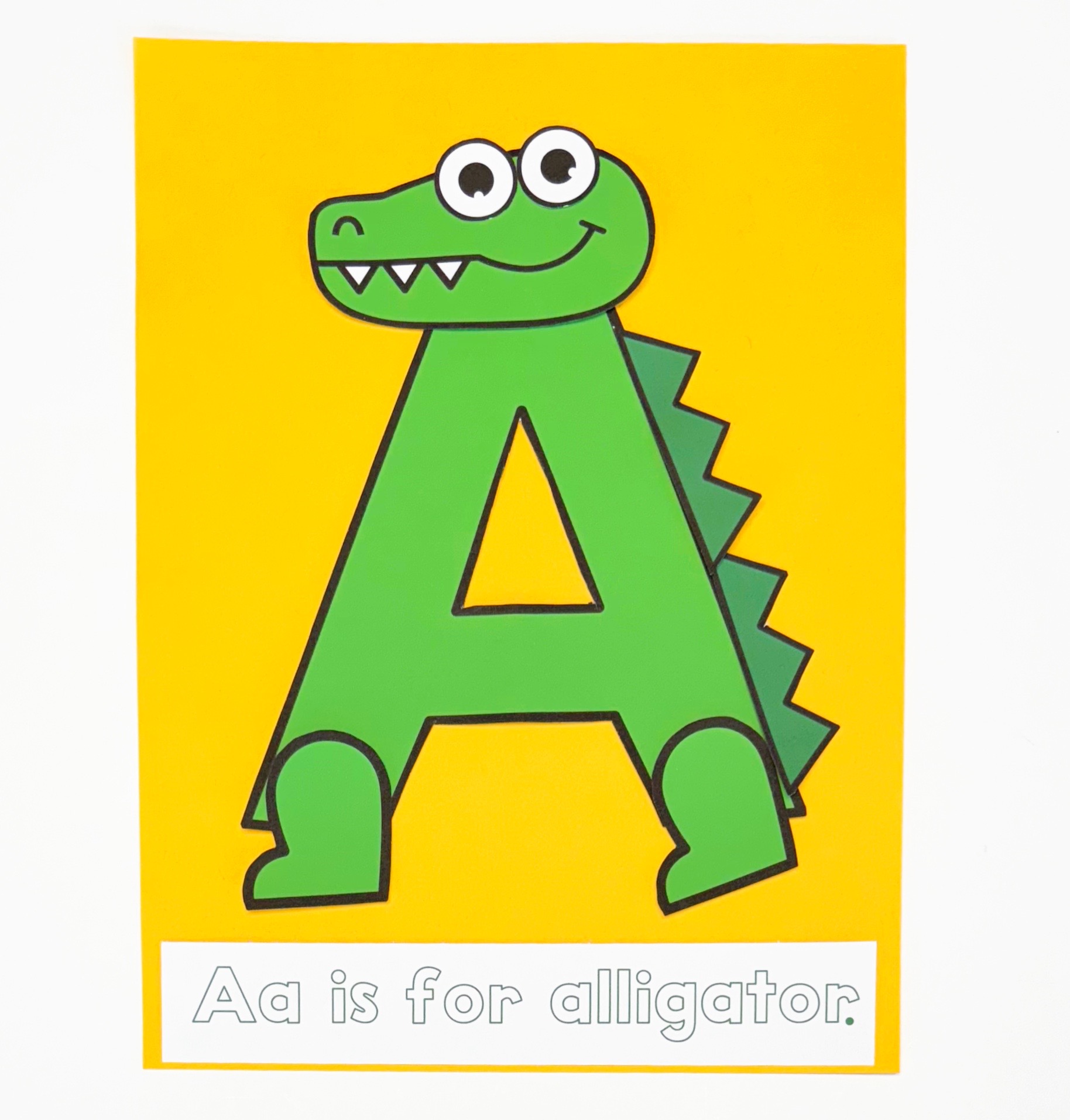 Capital A is for Alligator Craft - Ms. Stephanie's Preschool
