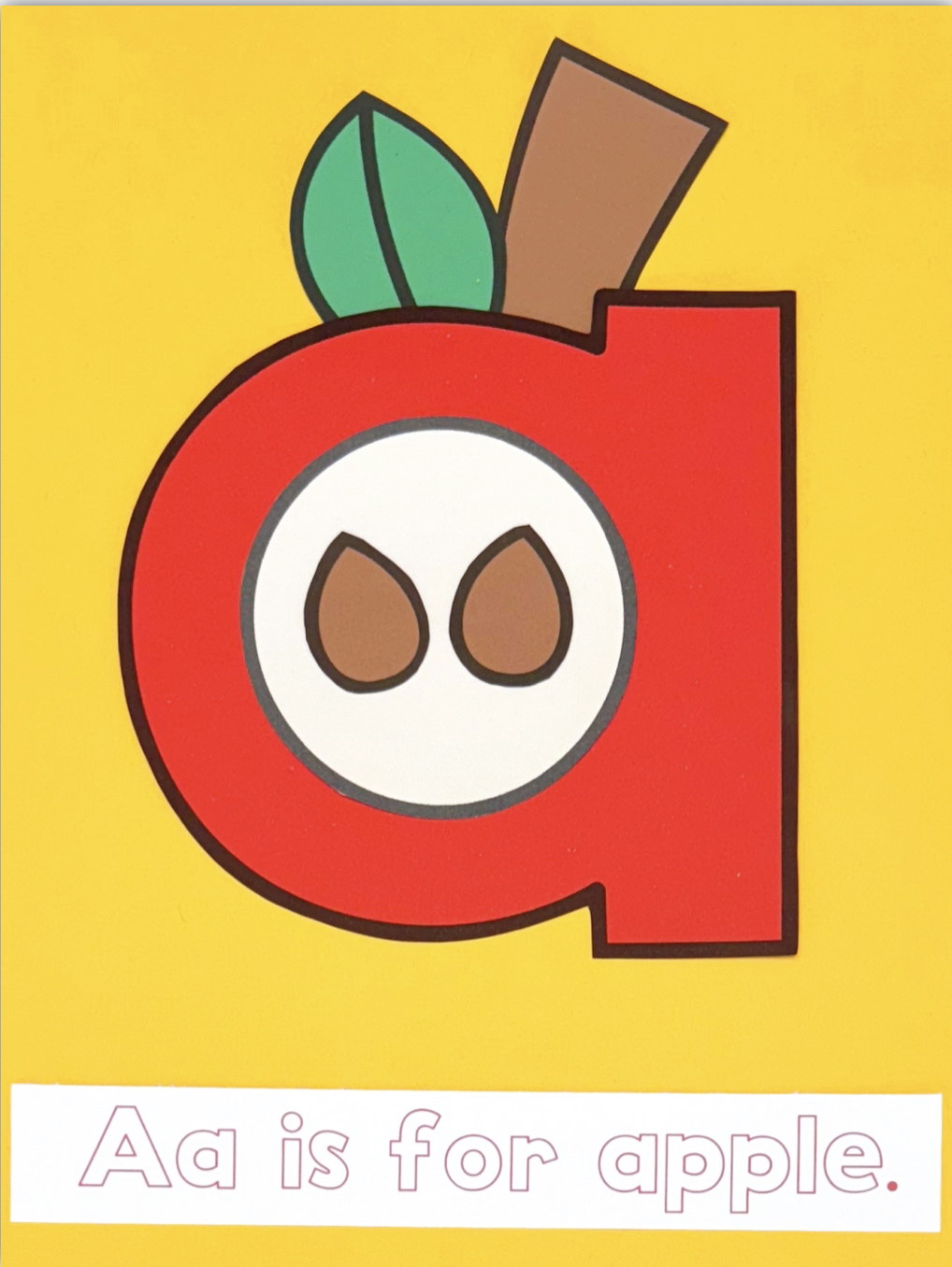 Letter A Apple Craft - Ms. Stephanie's Preschool