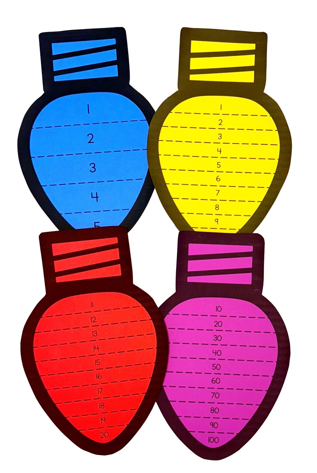 Christmas Light Name and Scissor Craft - Ms. Stephanie's Preschool