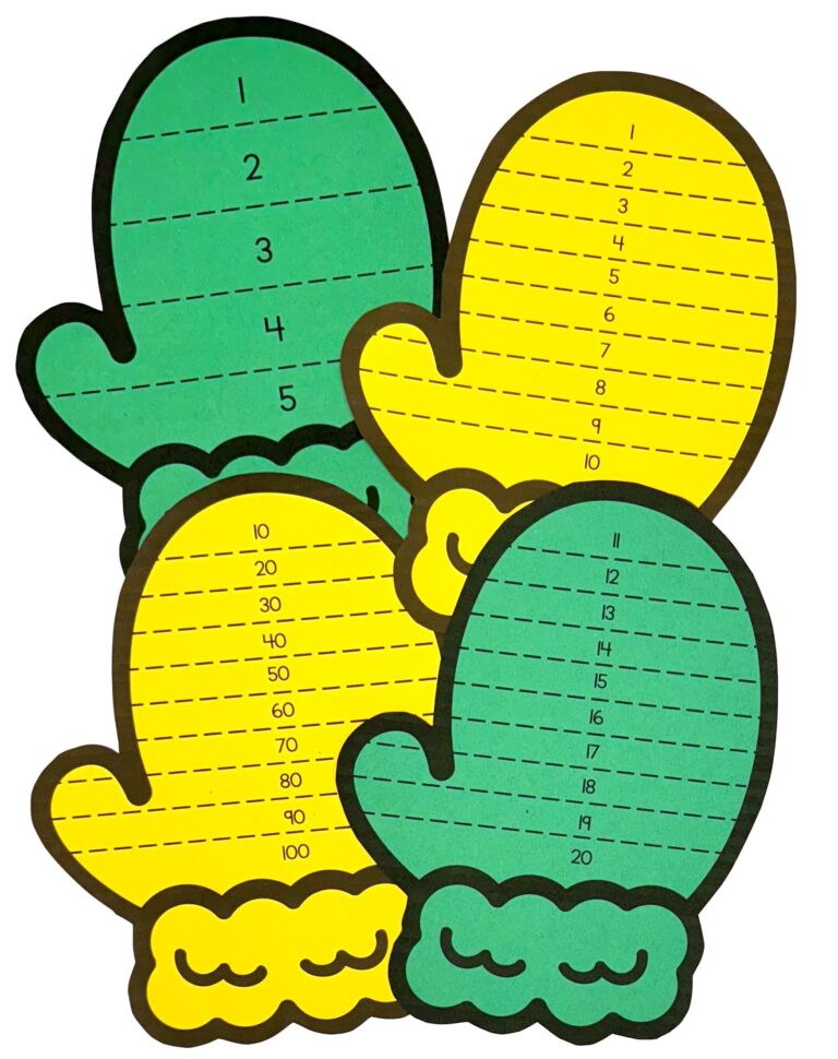 Winter Mitten Name and Scissor Craft - Ms. Stephanie's Preschool