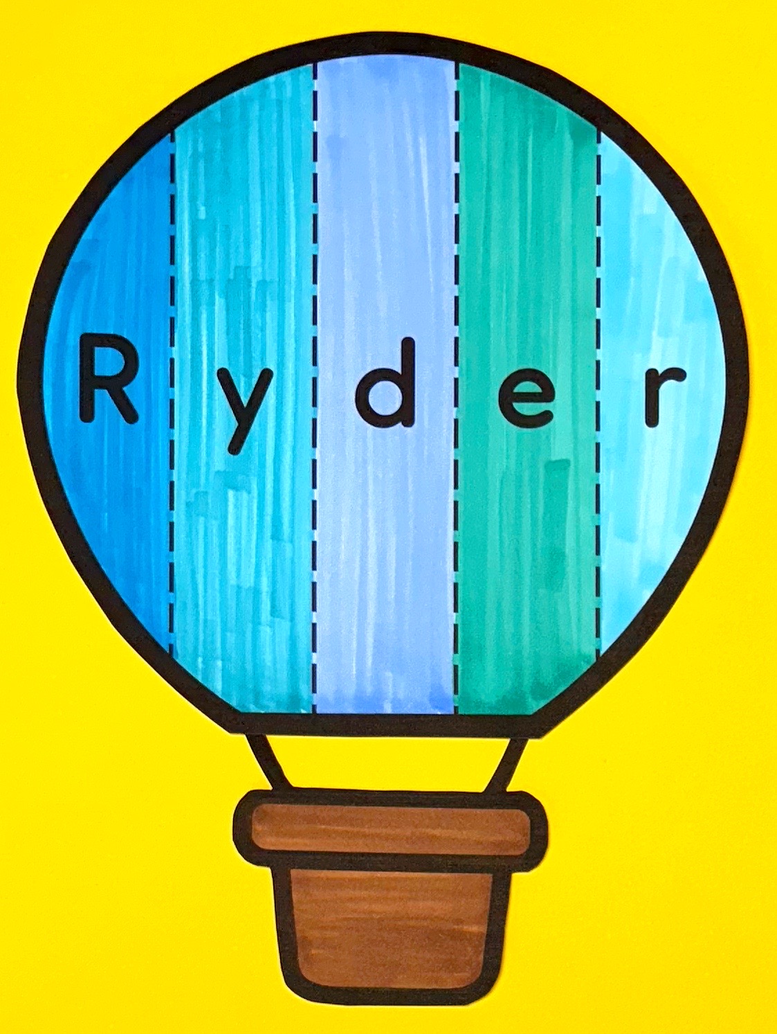 Hot Air Balloon Editable Craft - Ms. Stephanie's Preschool