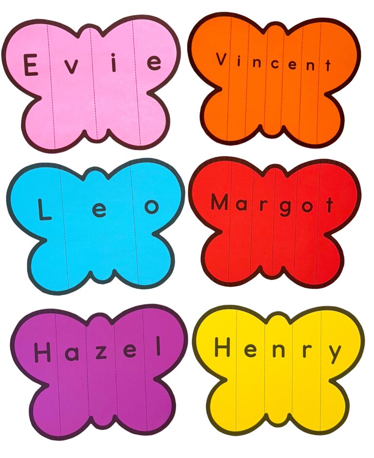 Butterfly Name and Scissor Editable Craft - Ms. Stephanie's Preschool