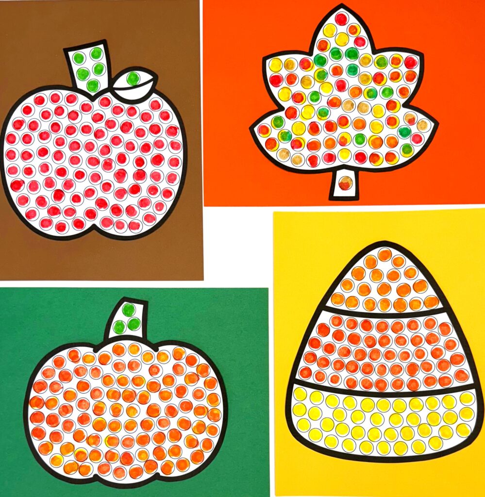 Fall Dot Art - Ms. Stephanie's Preschool