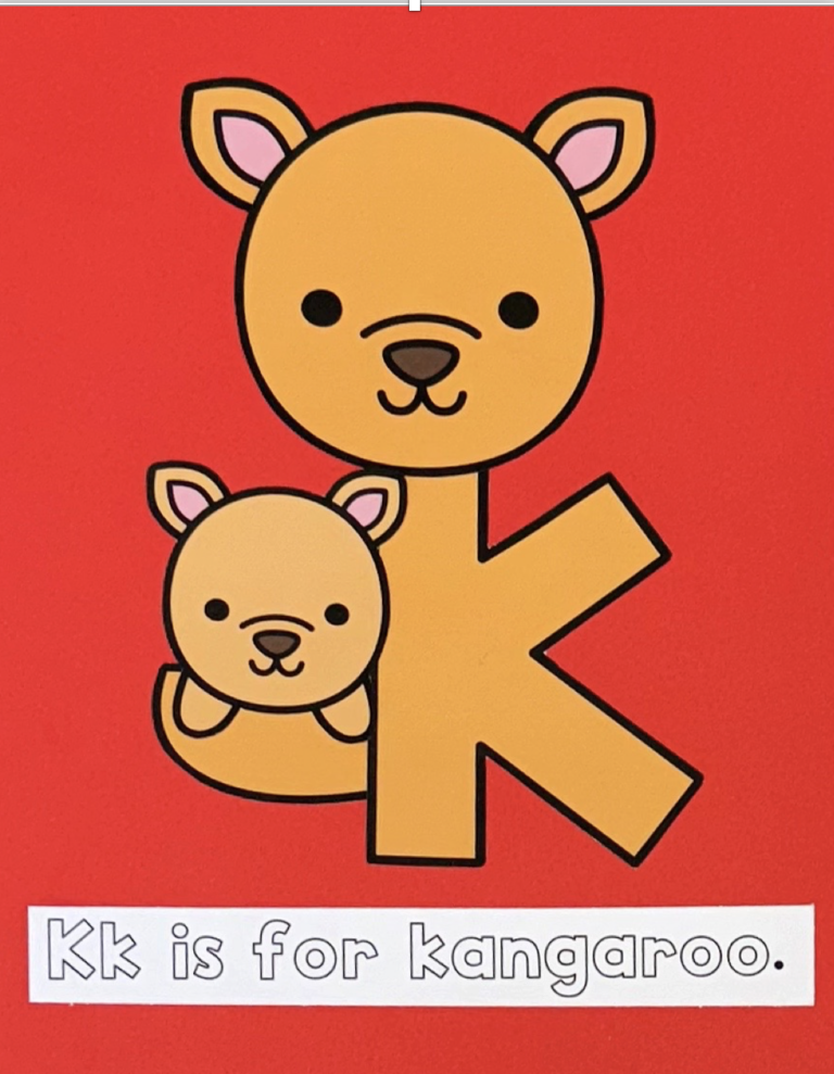 K is for kangaroo preschool craft - Ms. Stephanie's Preschool